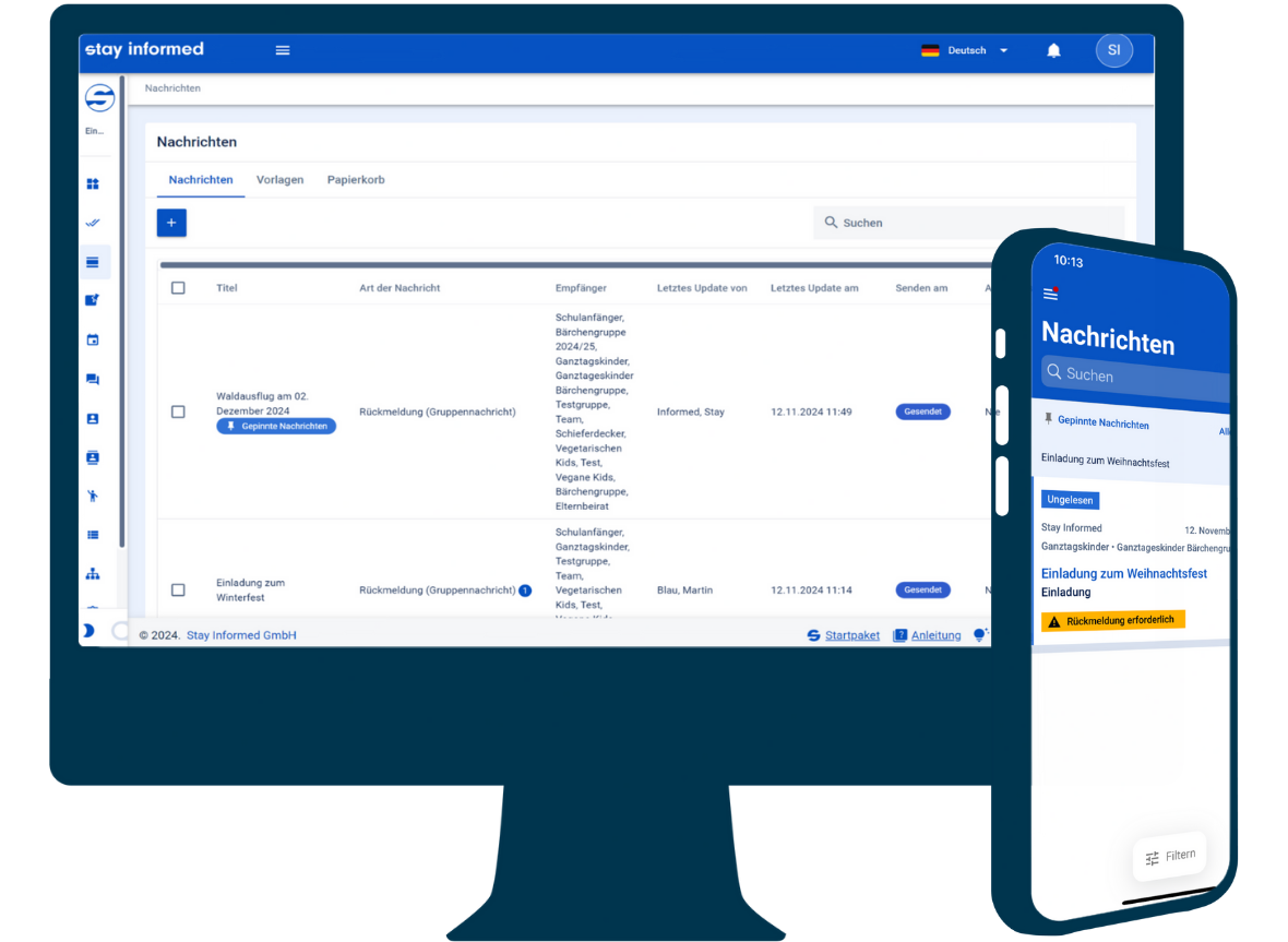 Die Kita-App für Kommunikation & Organisation | Stay Informed